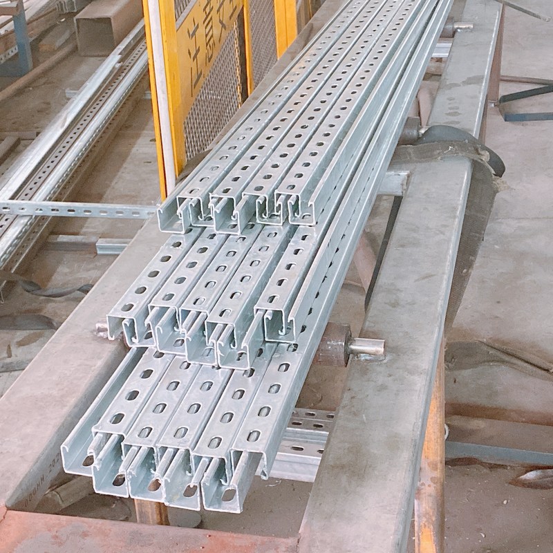 0.8mm - 3.0mm Slotted Galvanized Strut C Channel Steel Channels For ...