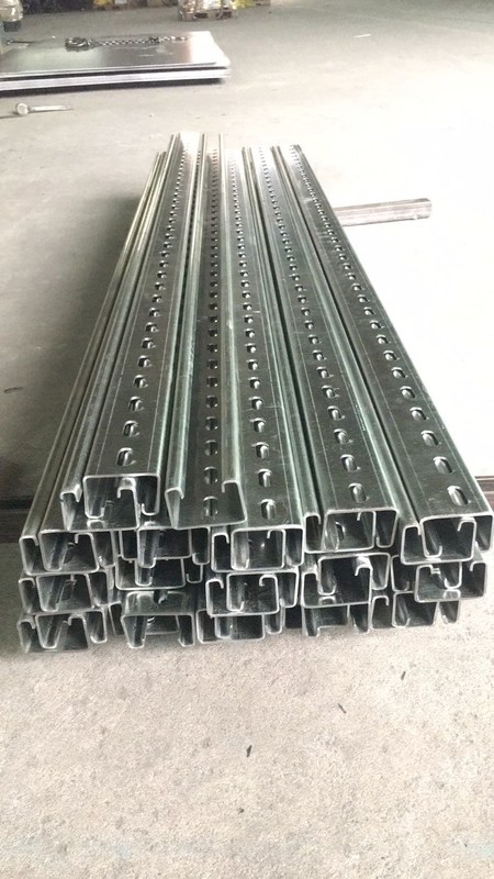 1.5mm 2.0mm 2.5mm Silver Hot Dip Pre Galvanized Steel U Channel For ...