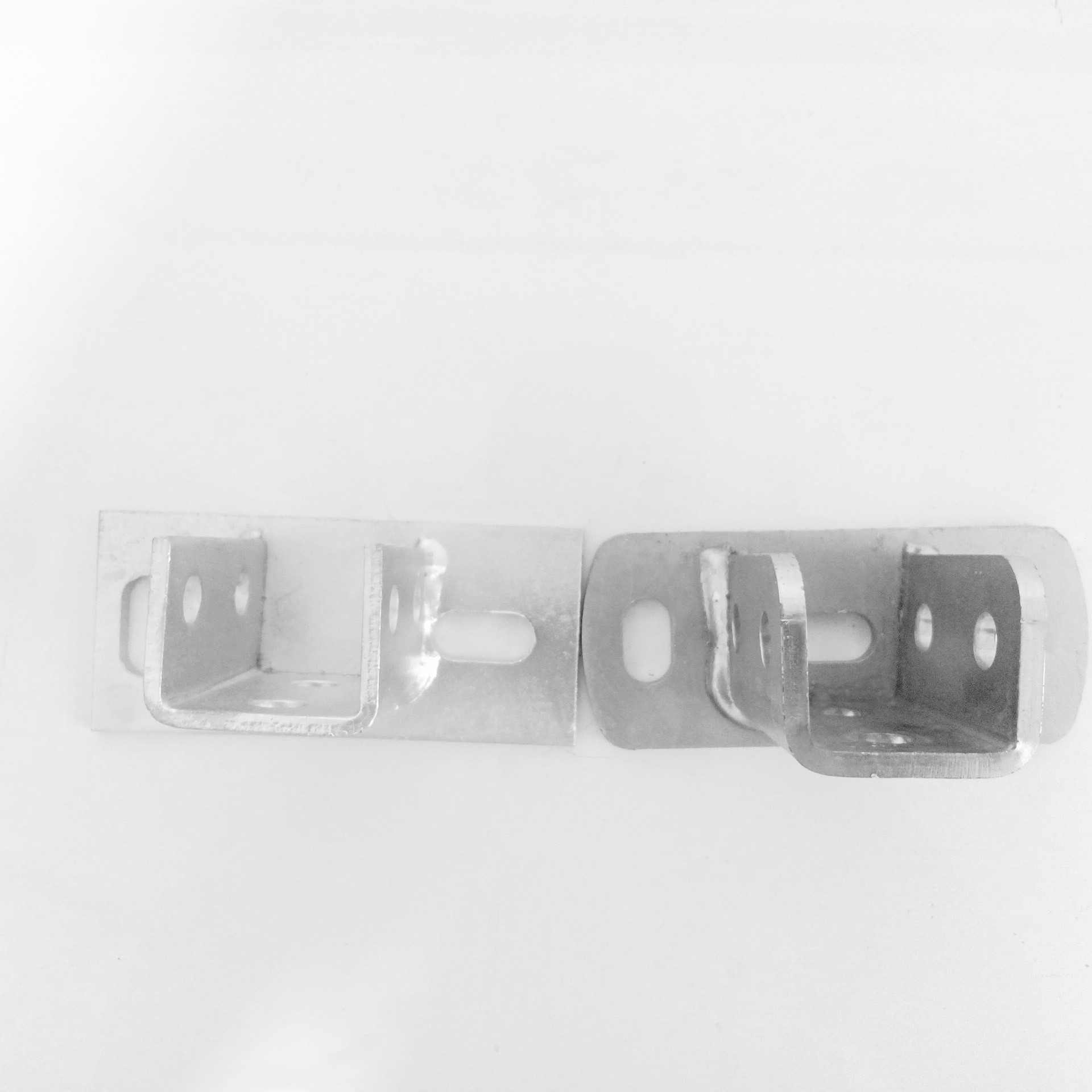 Customized Strut Channel Fittings Flat Angle silver For electrical ...