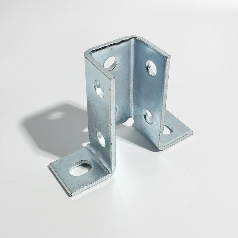 Customized Strut Channel Fittings Flat Angle silver For electrical ...