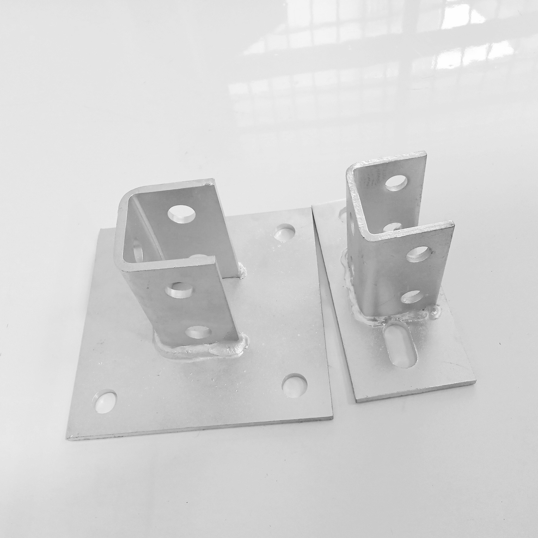 Flat Plate Strut Channel Accessories Cross Elbow Square Fittings