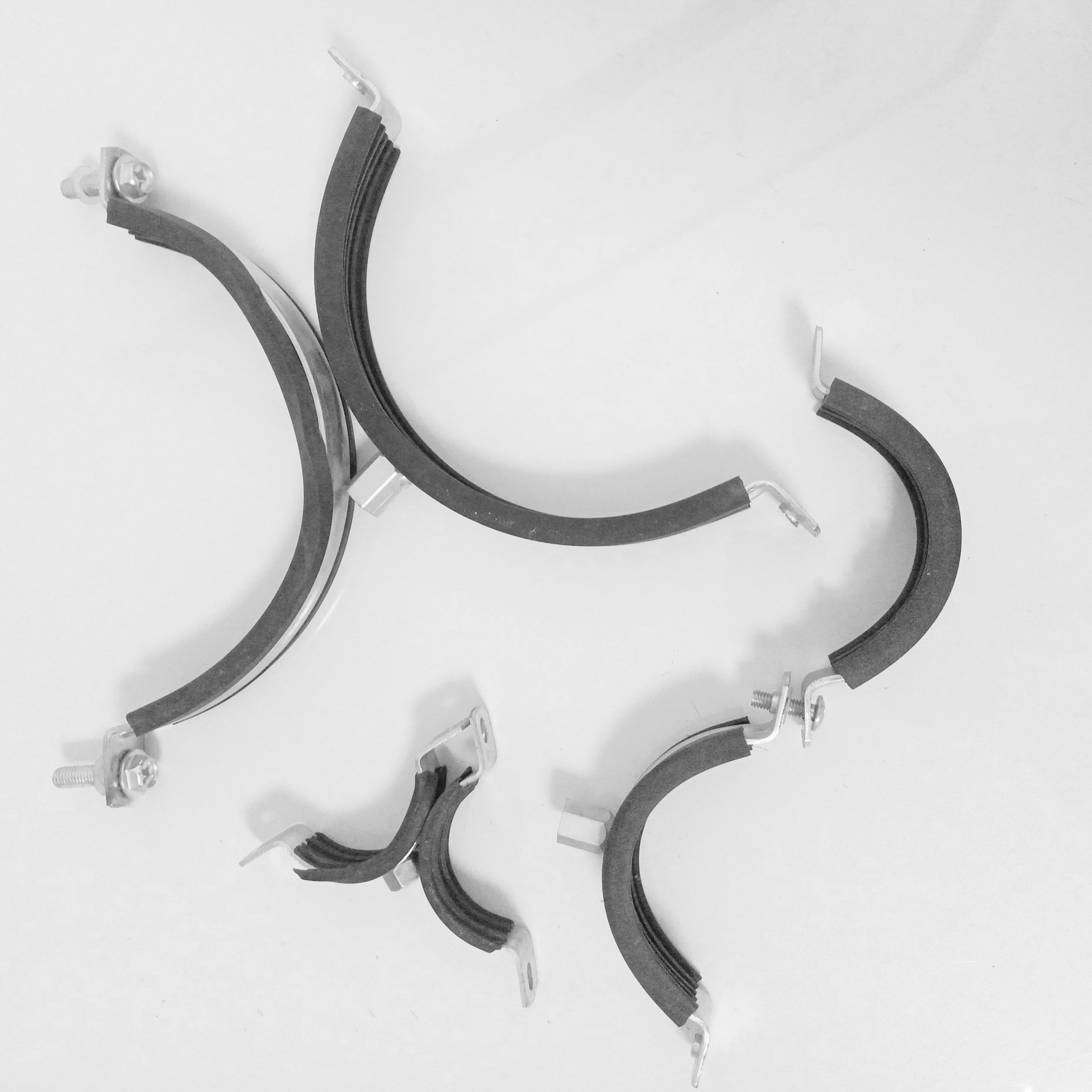 Steel Electro Hangers Galvanised Pipe Clamps For PV Support Strut Channel