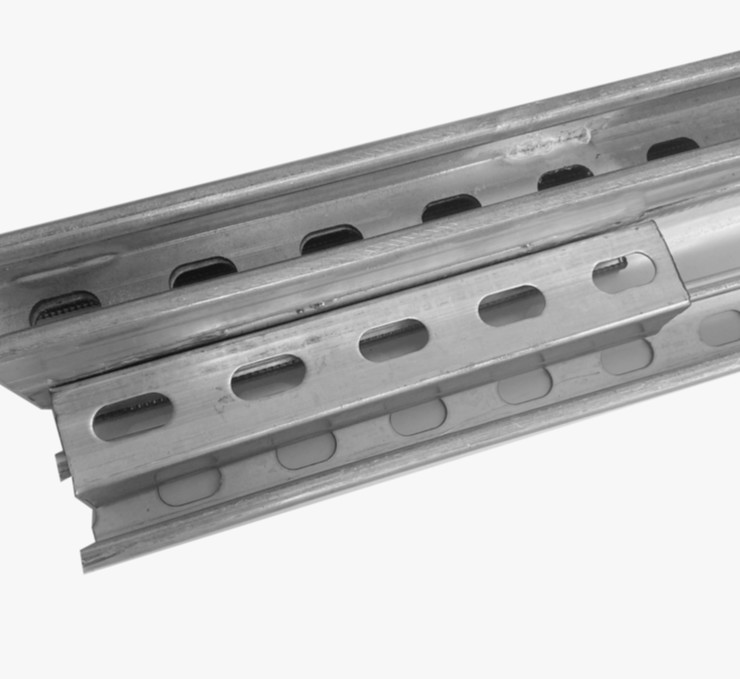 SS304 Slotted Metal Strut Channel Unistrut 41mm Galvanized C Channel