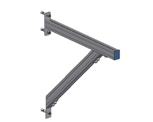 ASTM Pregalvanized Unistrut Steel Plate Brackets 0.1mm Strut Cantilever ...