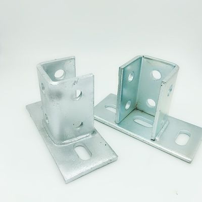 2 hole strut base metal t plate Strut Channel Fittings u shaped strut ...