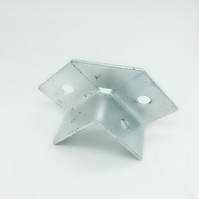 Galvanized Steel Stamping Welded Angle Connector Bracket Single Side ...