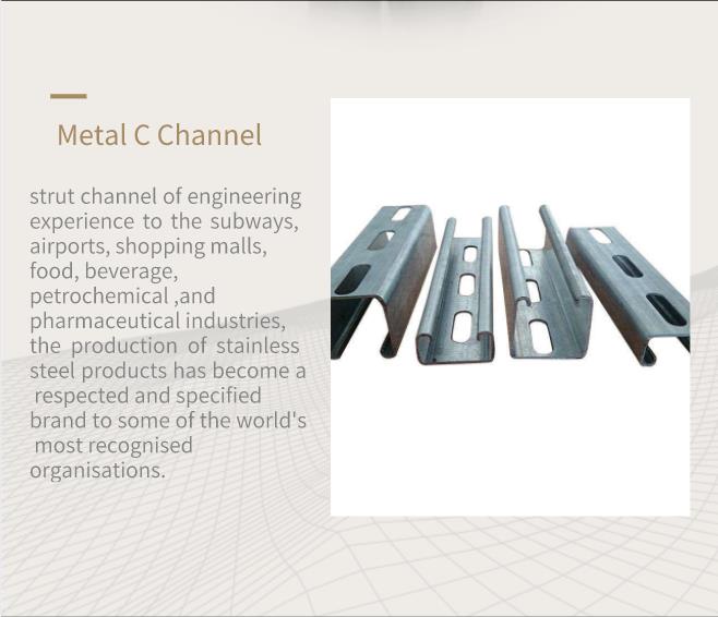 41mm Perforated SS Metal strut channel Pre Galvanized For Seismic ...